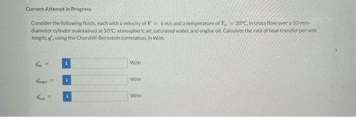 Solved Consider the following flulds, each with a velocity | Chegg.com