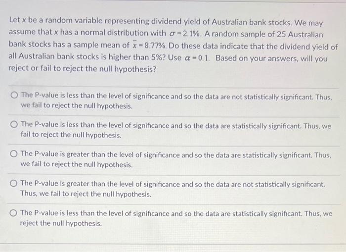 Solved Let X Be A Random Variable Representing Dividend 0660