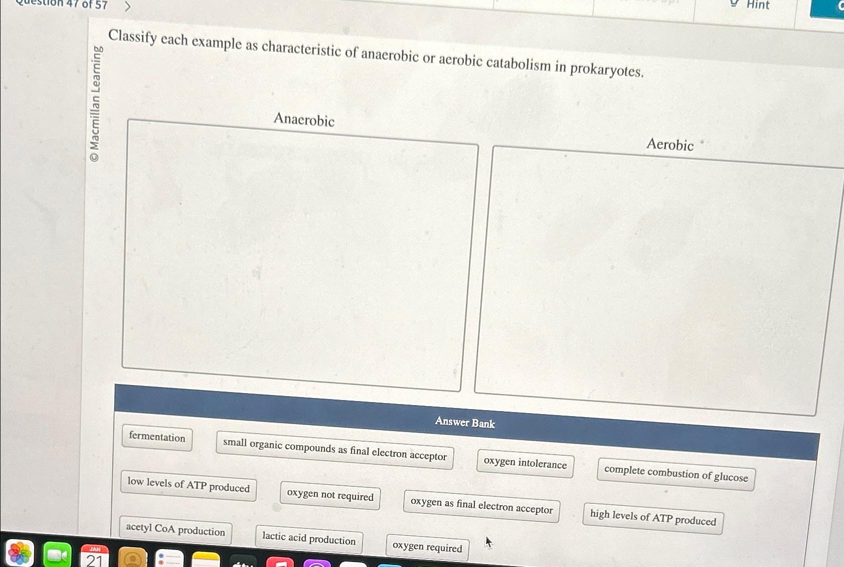Solved HintClassify each example as characteristic of | Chegg.com