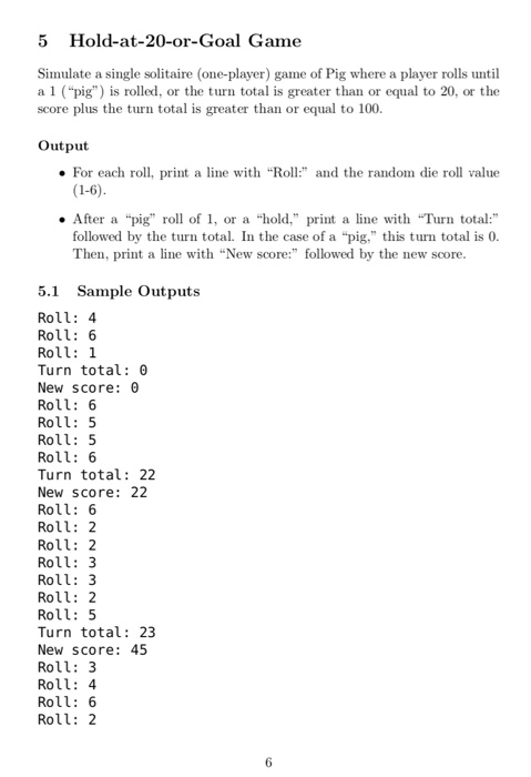 Solved In this assignment, we will be implementing a dice | Chegg.com