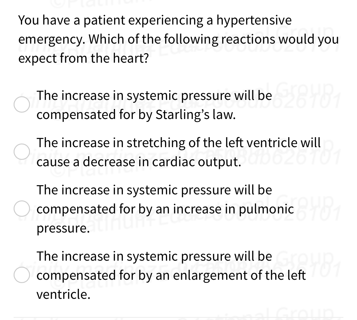 Solved You have a patient experiencing a hypertensive | Chegg.com