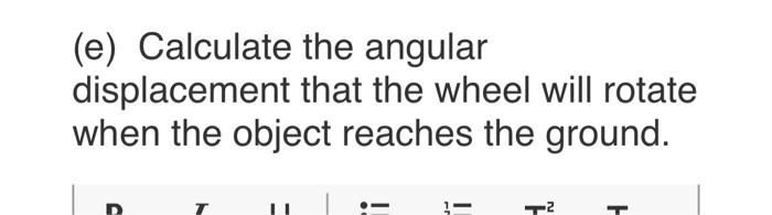Solved 0A wheel is mounted in a physics lab as shown above. | Chegg.com
