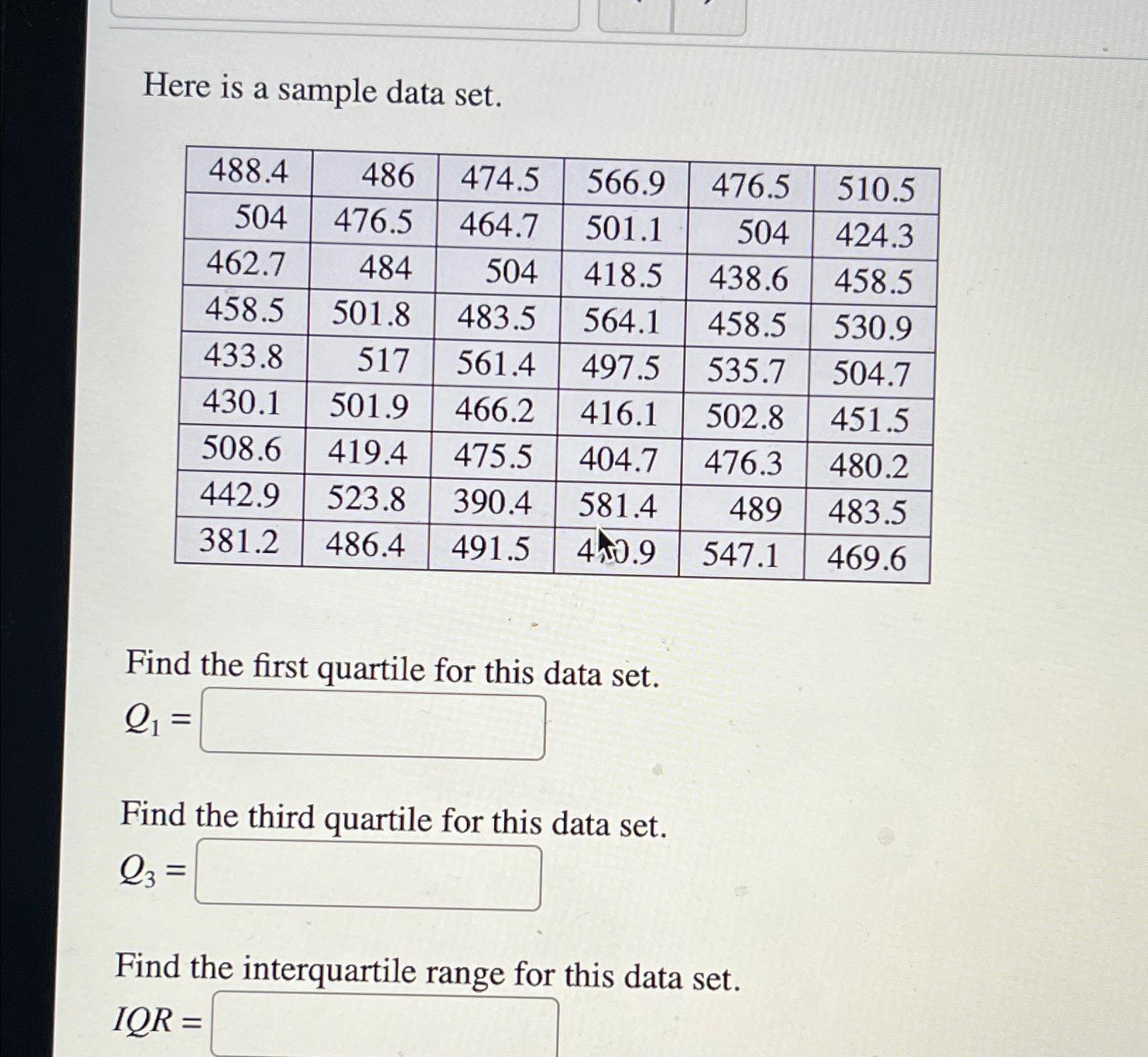 Solved Here is a sample data | Chegg.com