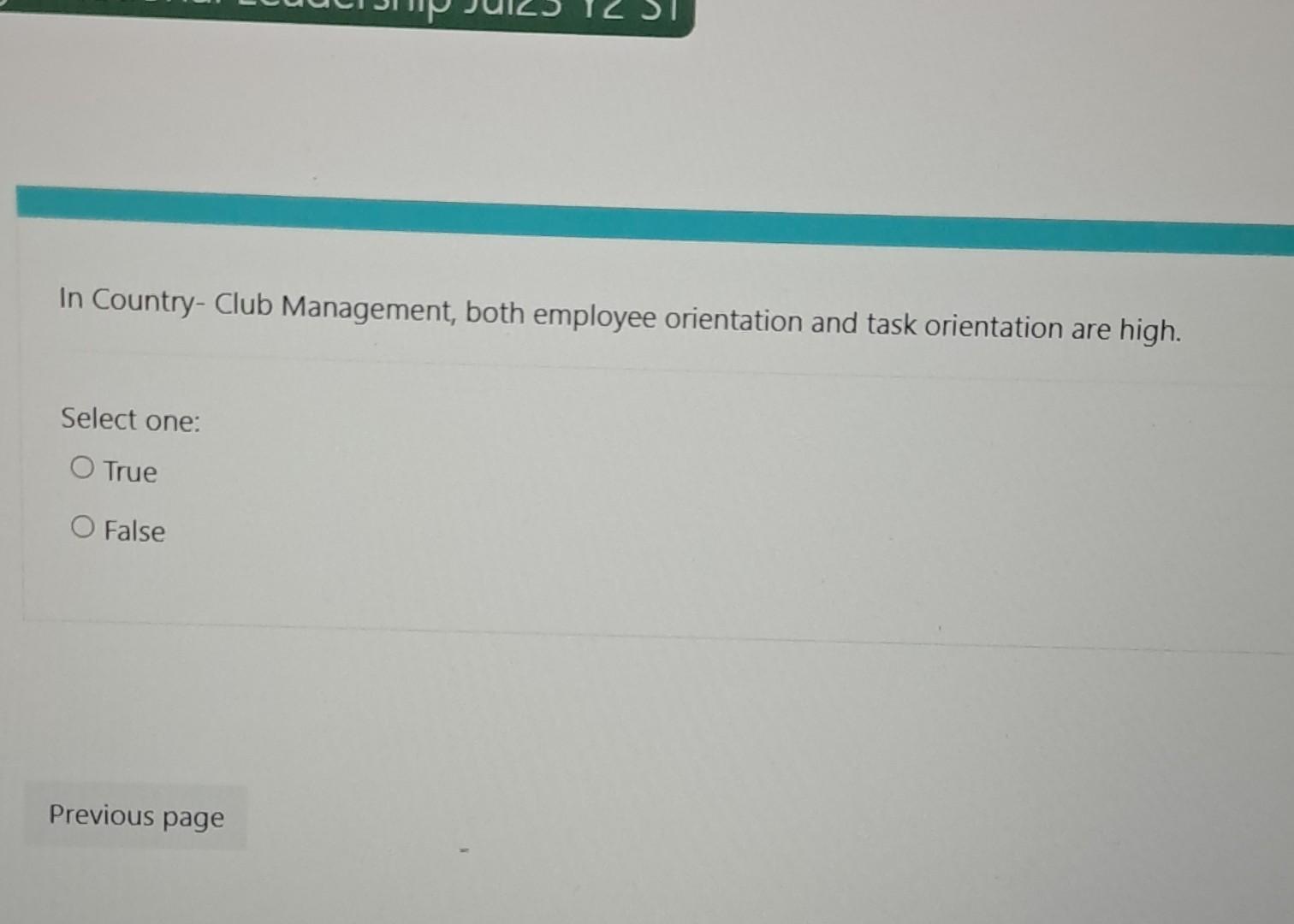 Solved In Country- Club Management, both employee | Chegg.com