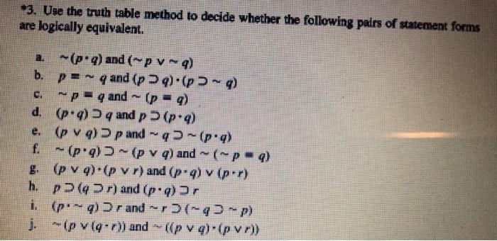 Solved Understanding Symbolic logicQuestion 2 problems h. | Chegg.com