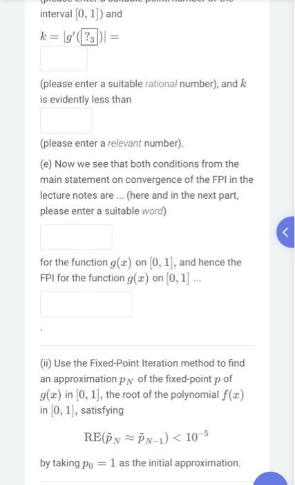 Solved (Fixed-Point Iteration). Unless otherwise required, | Chegg.com