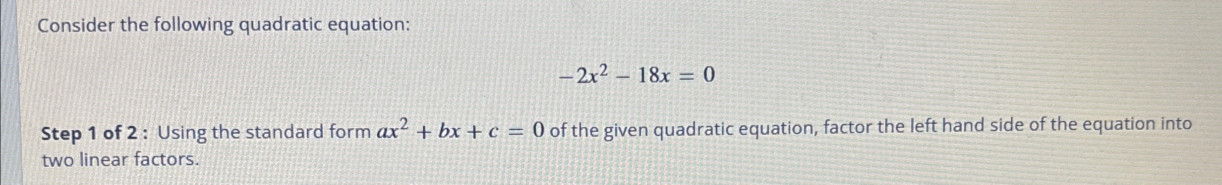 Solved Consider the following quadratic | Chegg.com