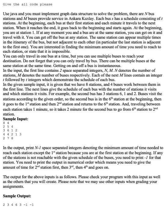Solved Give the all code please Use java and you must | Chegg.com Solved Give the all code please Use java and you must | Chegg.com