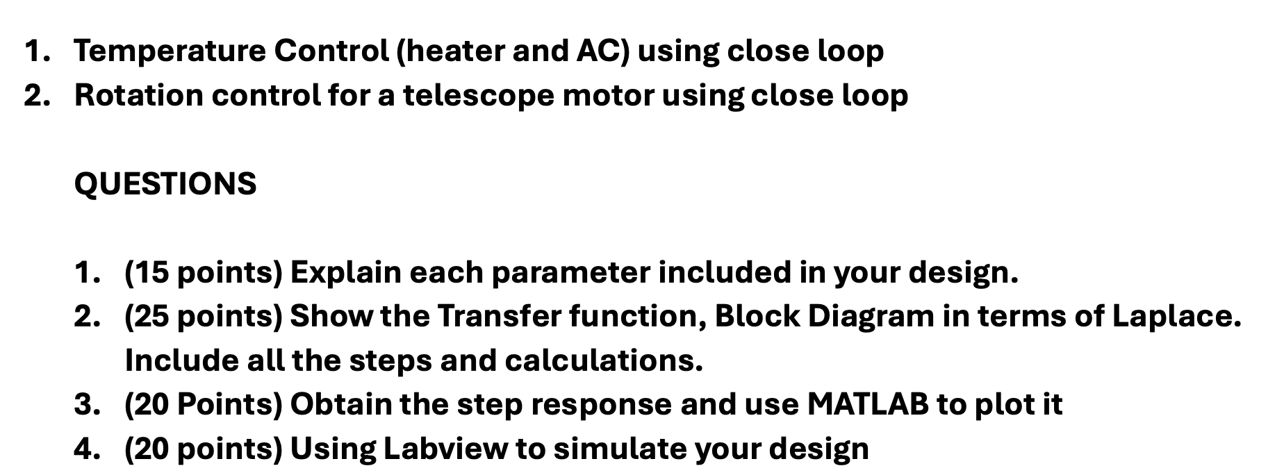 Solved Temperature Control (heater and AC) ﻿using close | Chegg.com