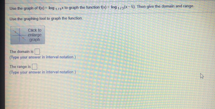 Solved Use the graph of f(x) = log 1/3X to graph the | Chegg.com