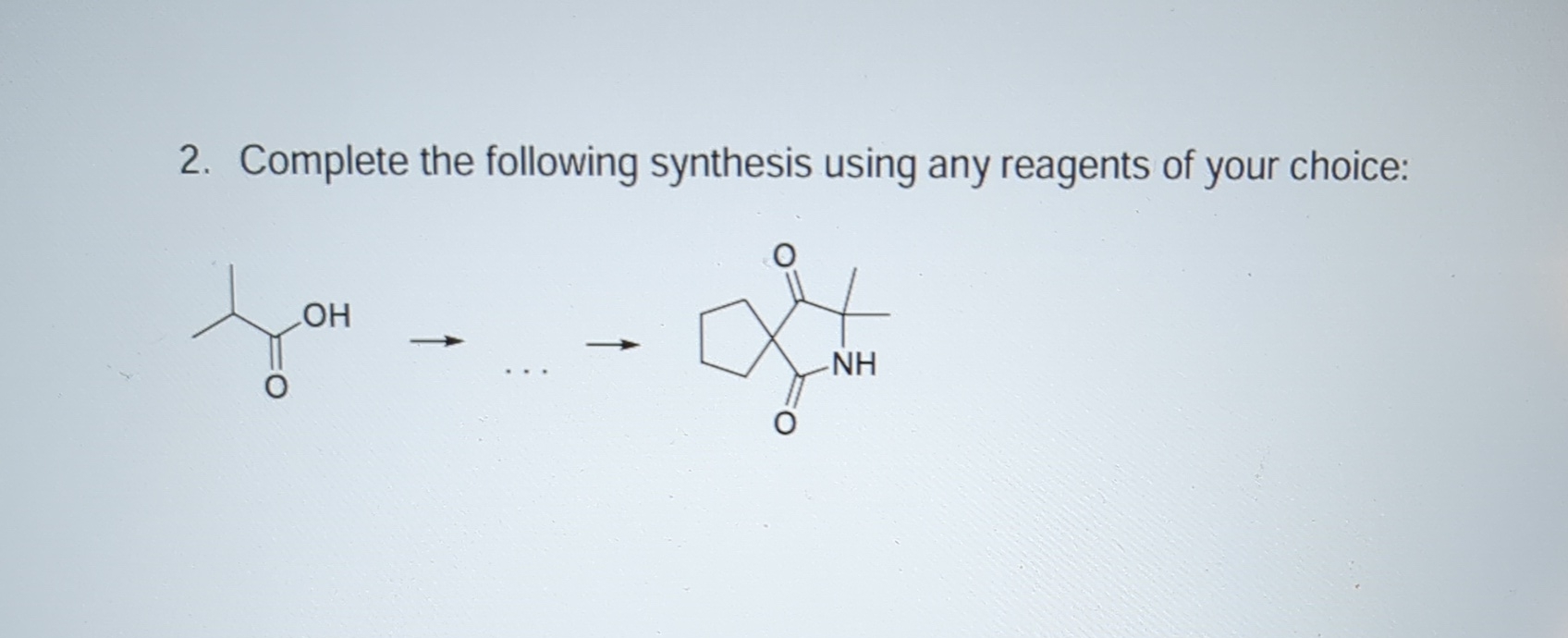 Solved Complete the following synthesis using any reagents | Chegg.com