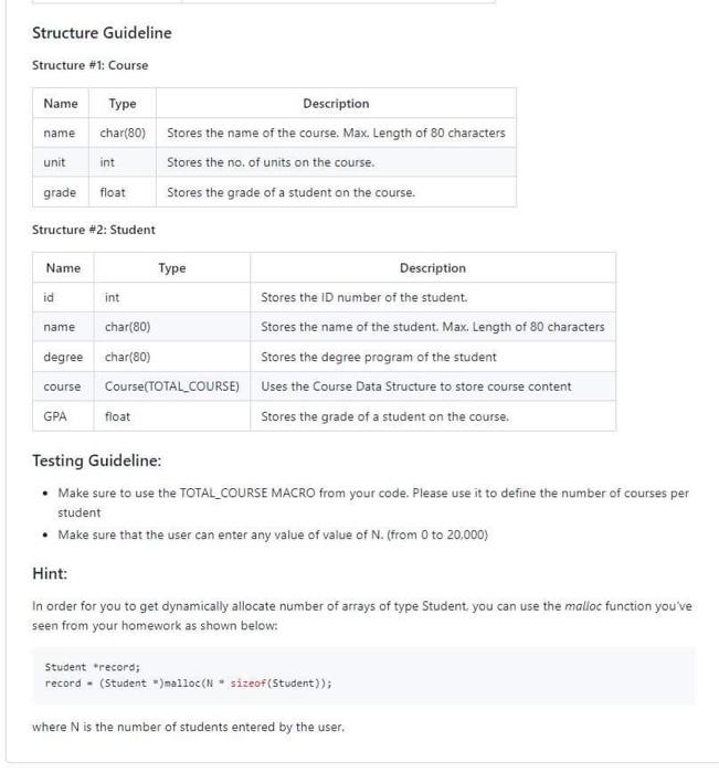 Solved Develop a program that will define and store a | Chegg.com