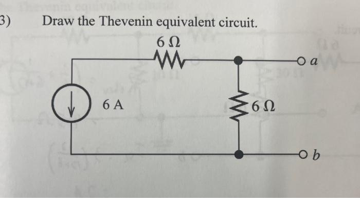 Solved Draw the Thevenin equivalent circuit. | Chegg.com