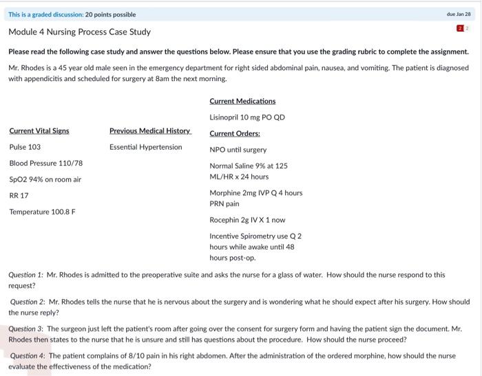 Solved Module 4 Nursing Process Case Study 22 Please read | Chegg.com