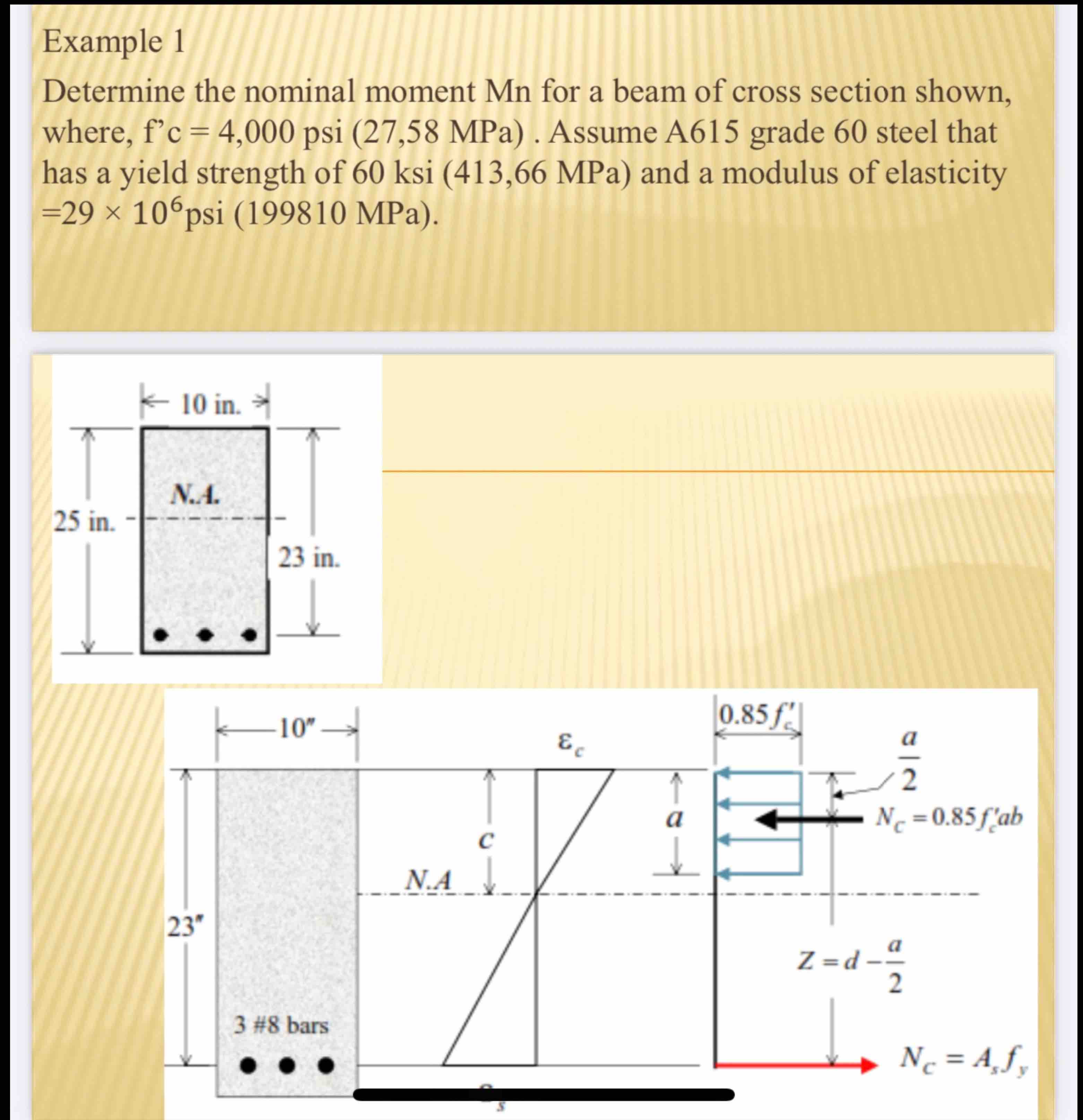 A continuous reinforced concrete beamhas a yield | Chegg.com