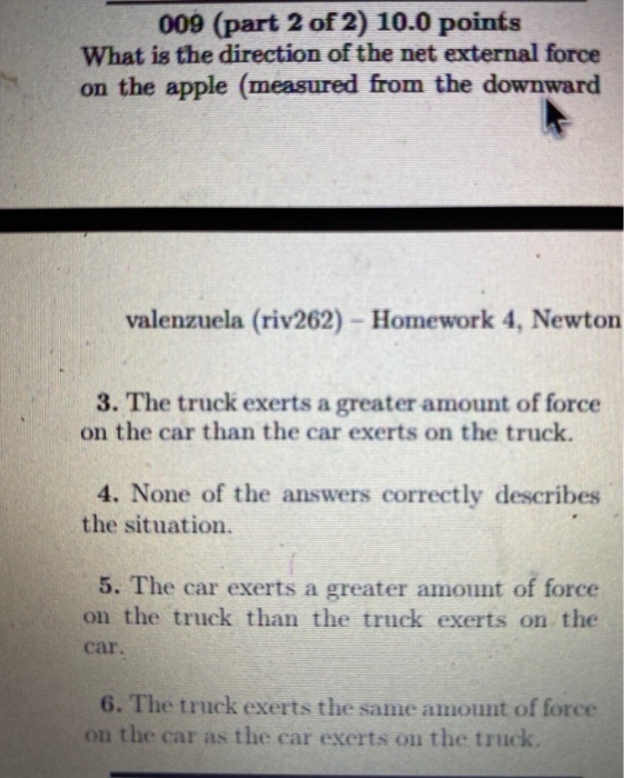 Solved 008 (part 1 of 2) 10.0 points A gust of wind blows an | Chegg.com