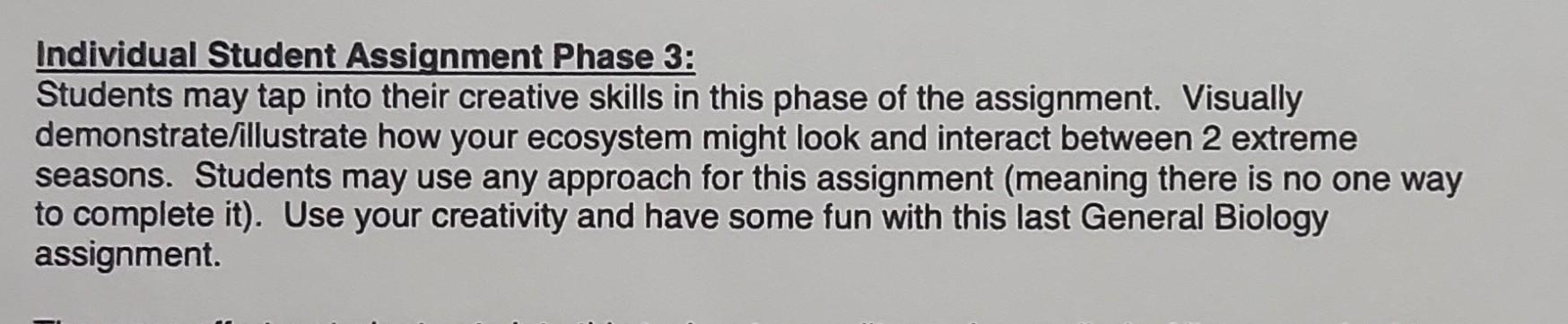 Solved Individual Student Assignment Phase 3: Students may | Chegg.com