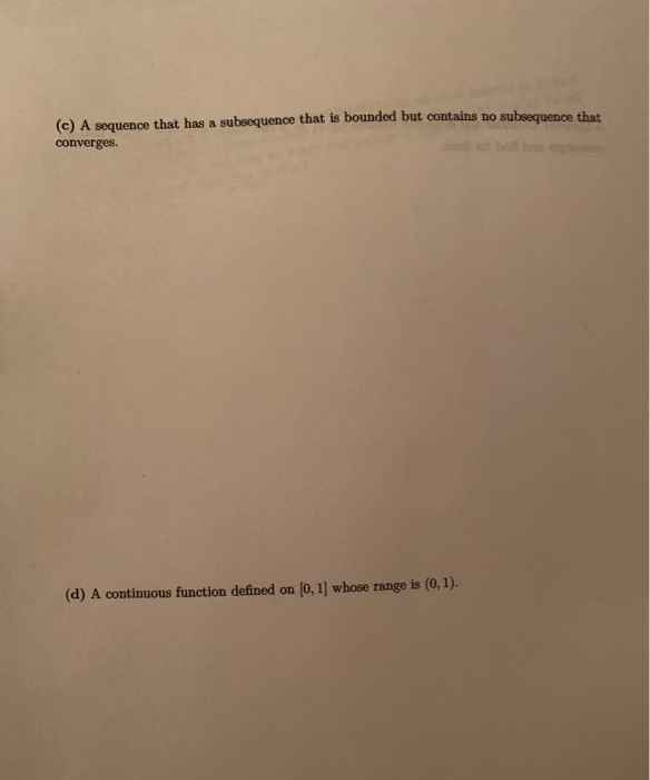 Solved 2.(20pts) Give an example of each of the following, | Chegg.com