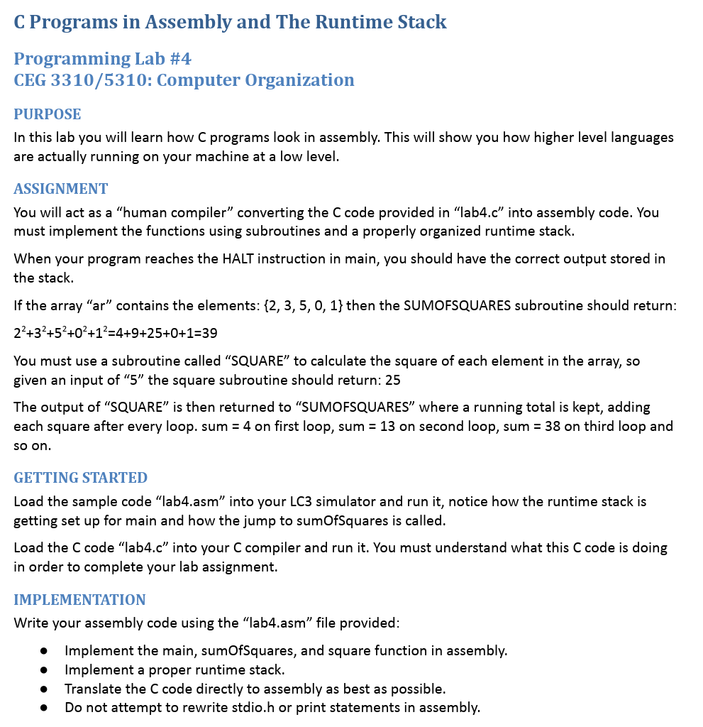 Solved #include // ﻿You do not have to implement stdio.h in | Chegg.com