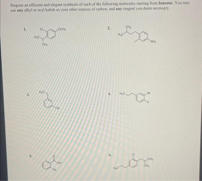 Solved Propose an efficient and elegant synthesis of each of | Chegg.com