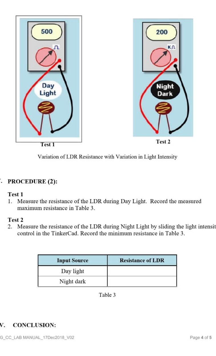 Solved 500 200 Кл Day Light Night Dark Test 1 Test 2 | Chegg.com
