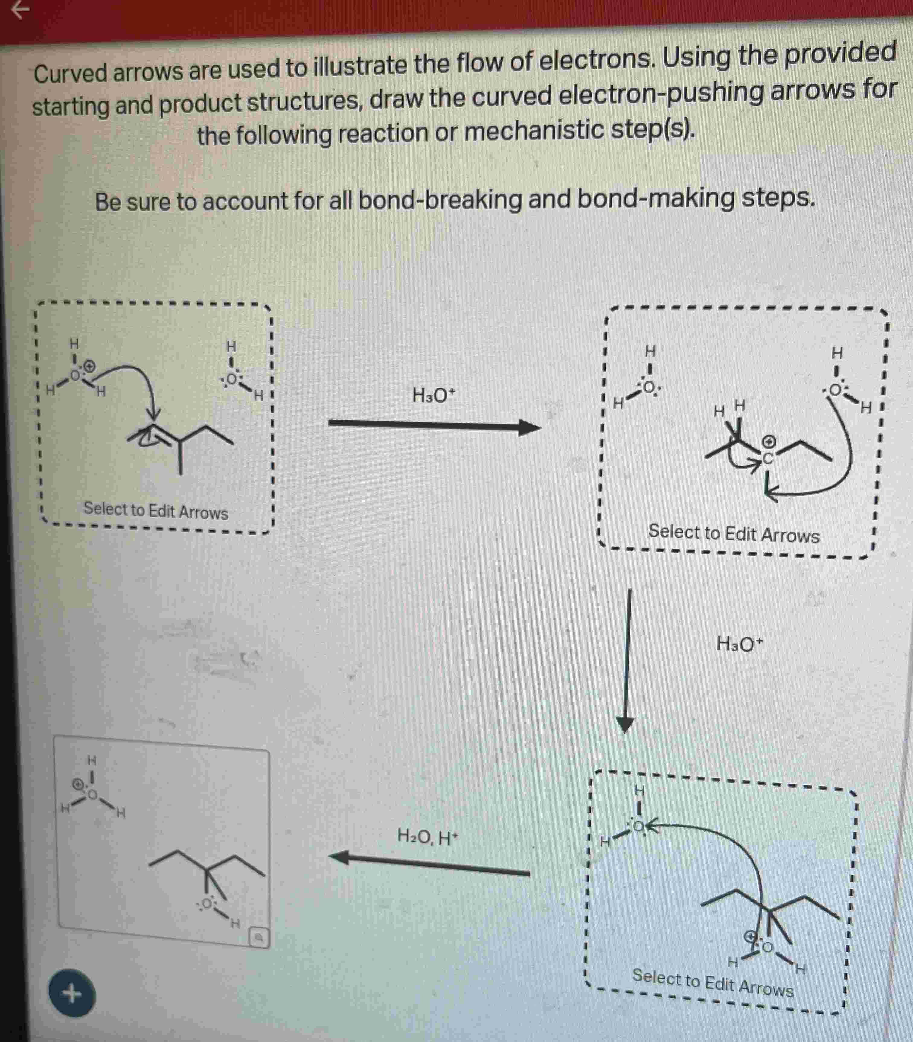 Solved Curved arrows are used to illustrate the flow of | Chegg.com