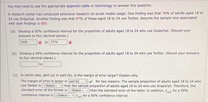 Solved You may need to use the appropriate appendix table or | Chegg.com