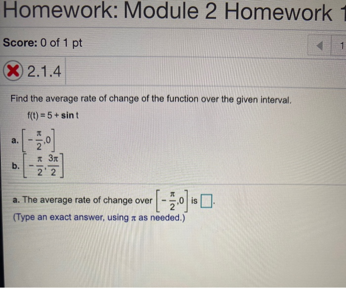 Solved Homework Module 2 Homework Score 0 Of 1 Pt 1 X