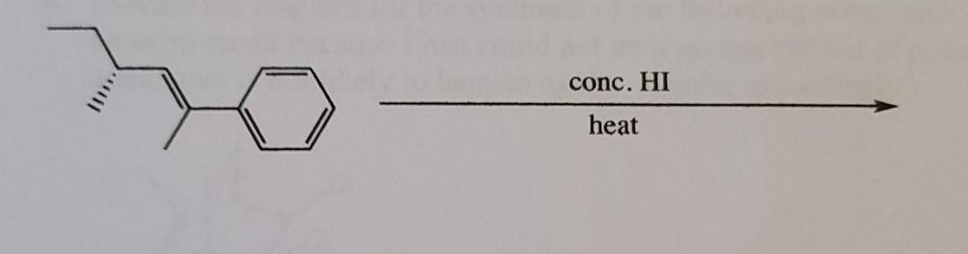 Solved conc. HI heat | Chegg.com
