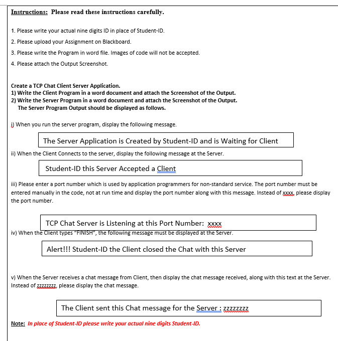 Solved Instructions: Please read these instructions | Chegg.com