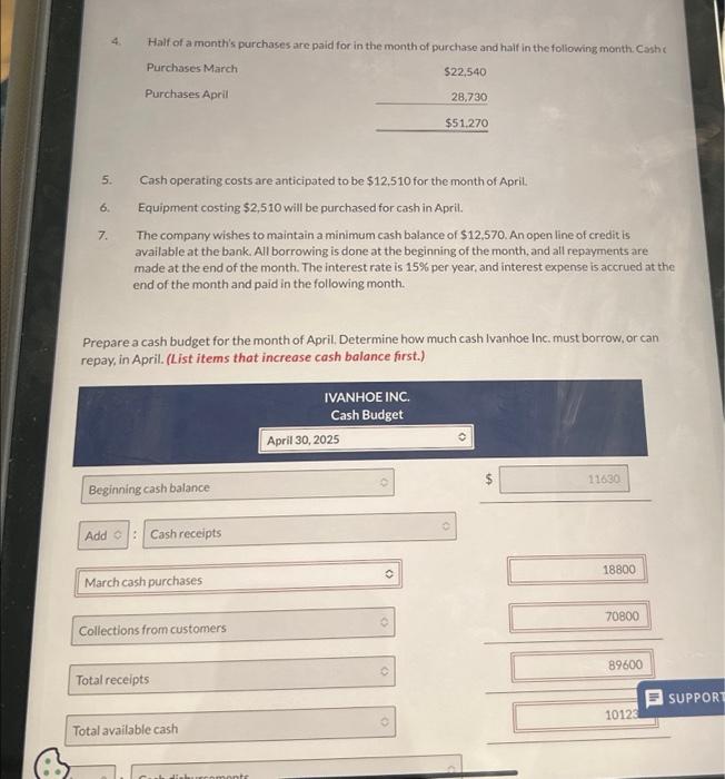 Solved Current Attempt in Progress You are provided with the | Chegg.com