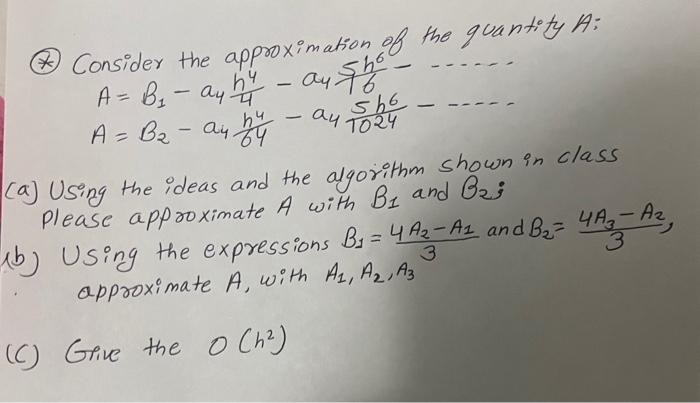 Solved subject - Numerical analysis please show all the | Chegg.com