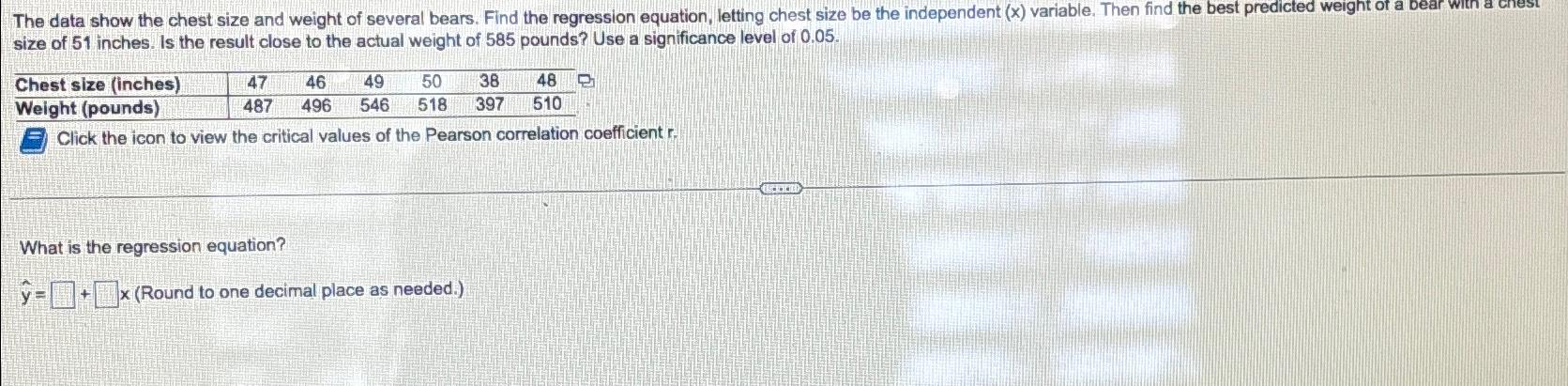 Solved size of 51 ﻿inches. Is the result close to the actual | Chegg.com