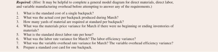 Solved PROBLEM 9-26 Comprehensive Variance Analysis LO9-4, | Chegg.com