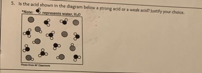 Solved 5. Is the acid shown in the diagram below a strong | Chegg.com
