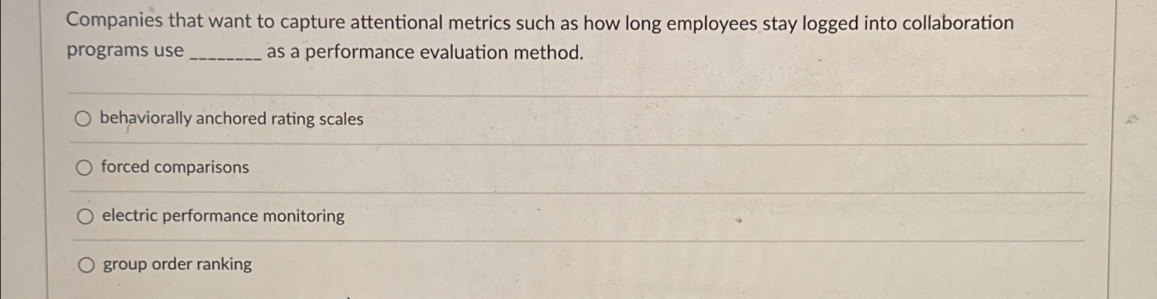 Solved Companies that want to capture attentional metrics | Chegg.com