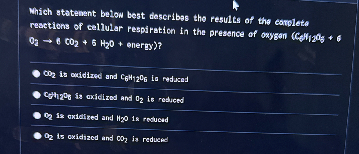 Solved Which statement below best describes the results of | Chegg.com