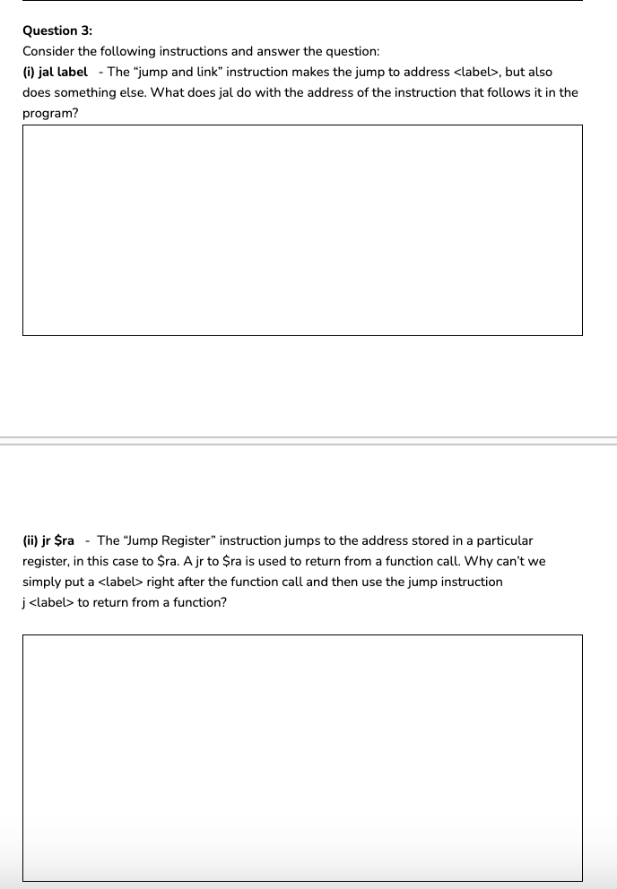 Solved Question 3:Consider the following instructions and | Chegg.com