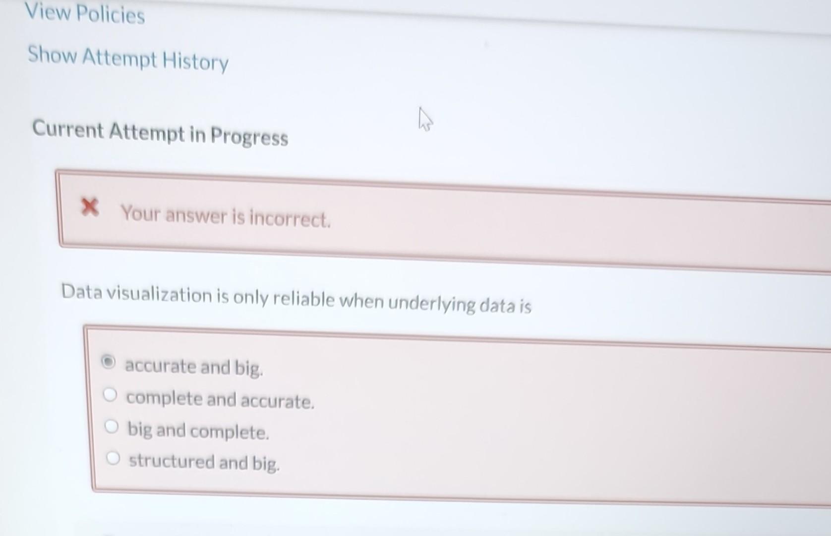 Solved Current Attempt in Progress X Your answer is | Chegg.com