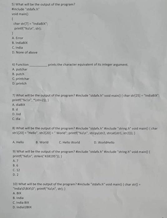 Solved 1) Which statement is true? A. sprintf takes its | Chegg.com