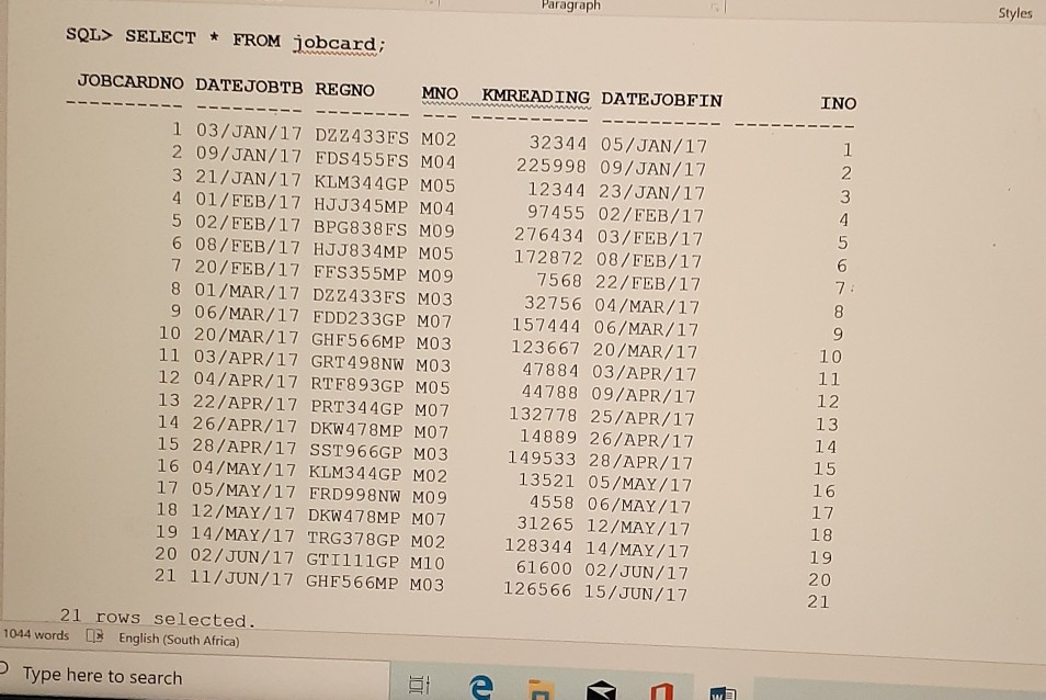 Solved Create a PL/SQL program block that retrieves total | Chegg.com