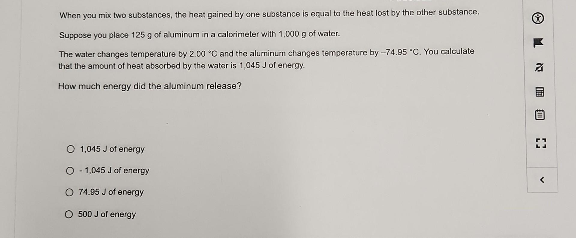 Solved When you mix two substances, the heat gained by one | Chegg.com