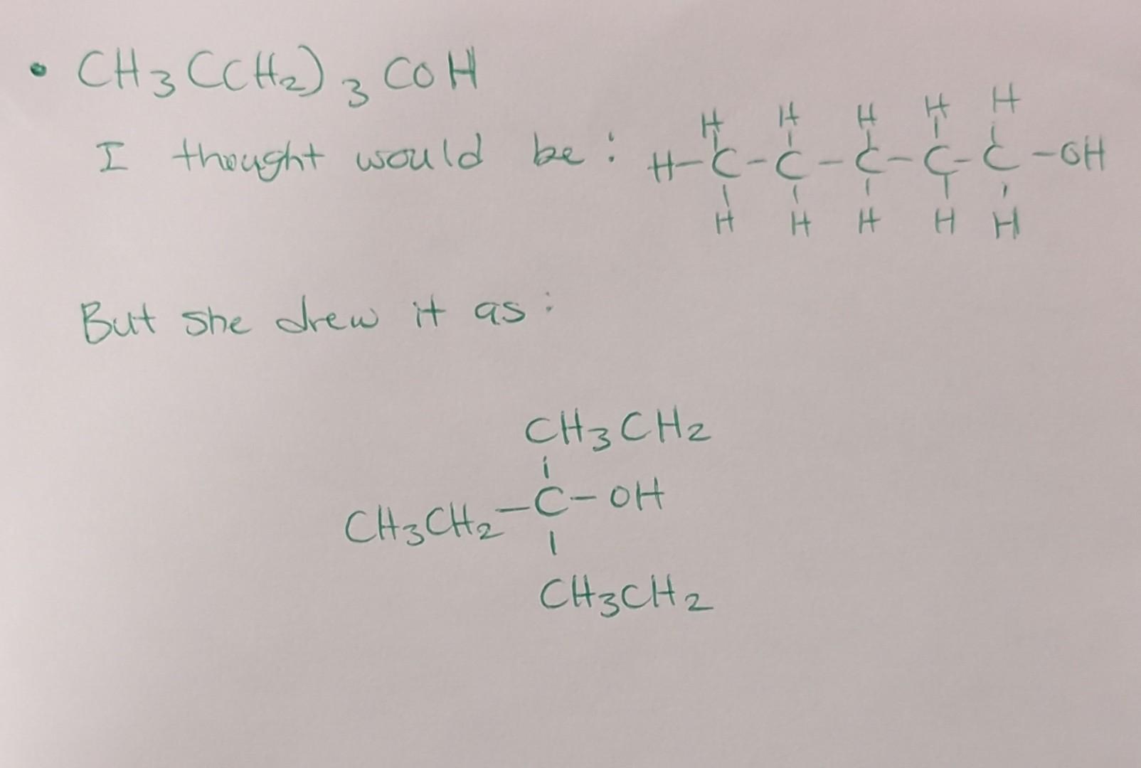 Solved 1. I need some help understanding condensed chemical | Chegg.com
