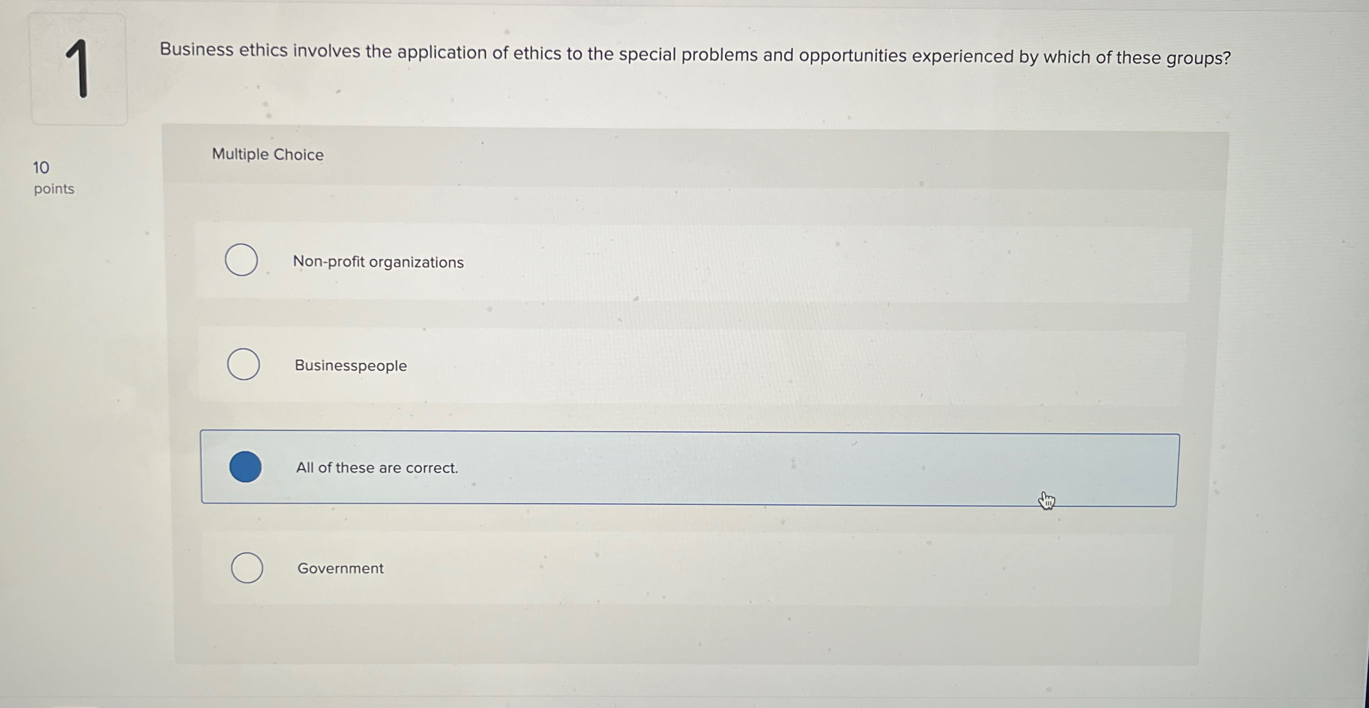 Solved 4 ﻿Business ethics involves the application of ethics | Chegg.com