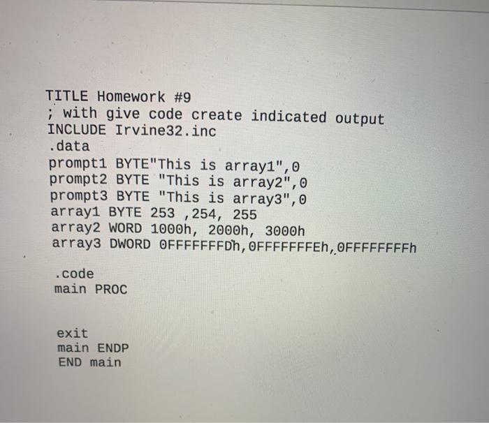 Solved Homework #9 Data Transfer Exercise Given the starter | Chegg.com