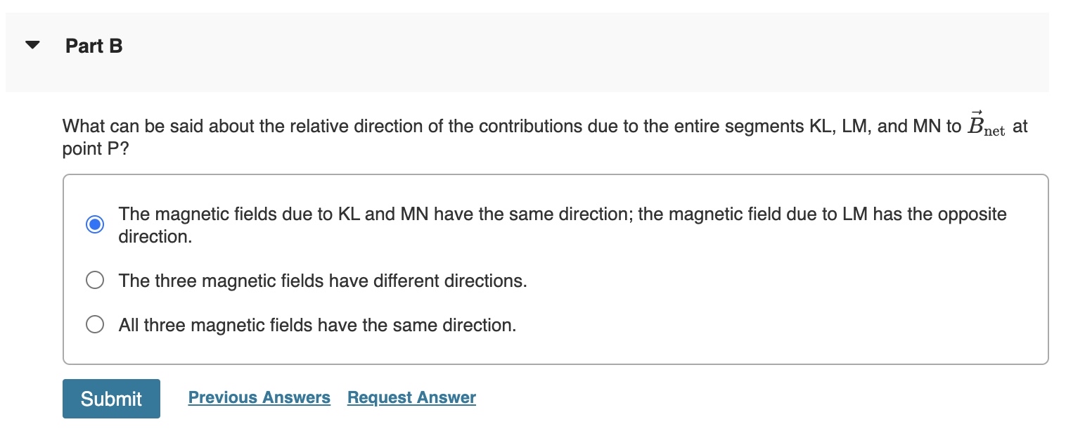 Part BWhat can be said about the relative direction | Chegg.com