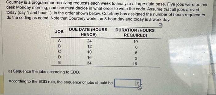 Solved b) What is the average completion (flow) time? The | Chegg.com