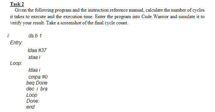 Solved Task 2Given the following program and the instruction | Chegg.com