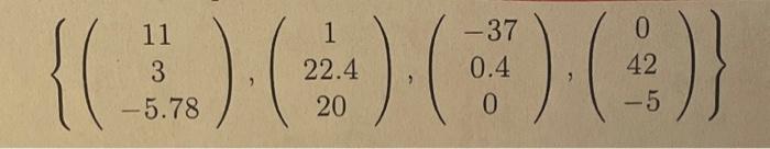 Solved Is the following set of vectors linearly dependent or | Chegg.com