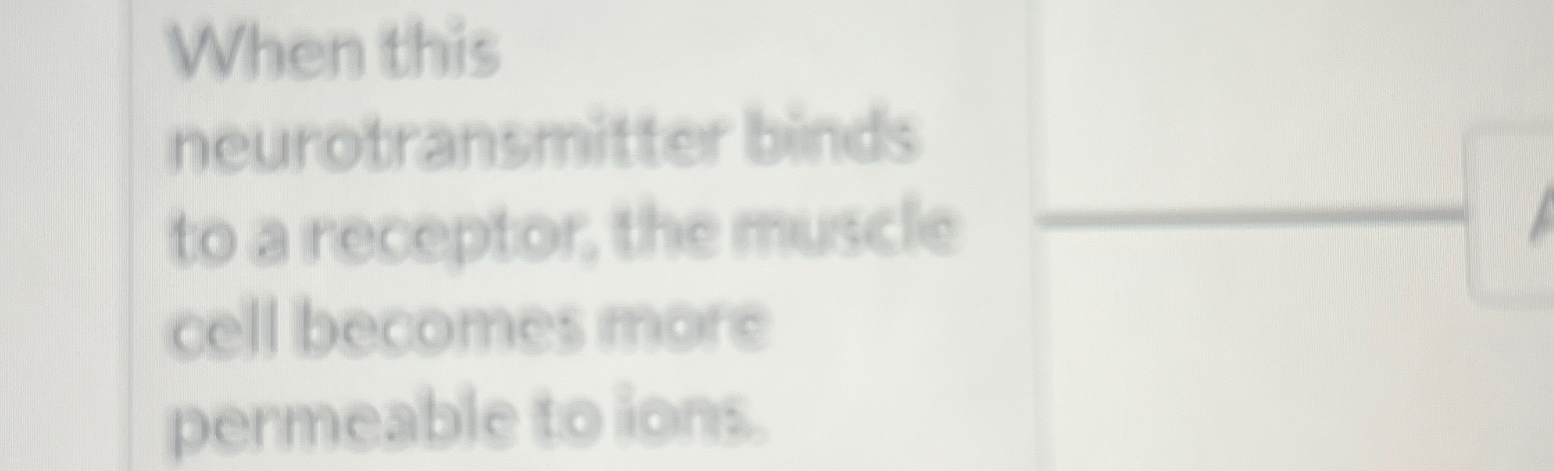 Solved When this neurotransmitter binds to a receptor, the | Chegg.com